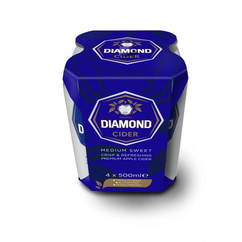 Diamond Premium Cider, 6x4x500ml cans - Diamond Cider